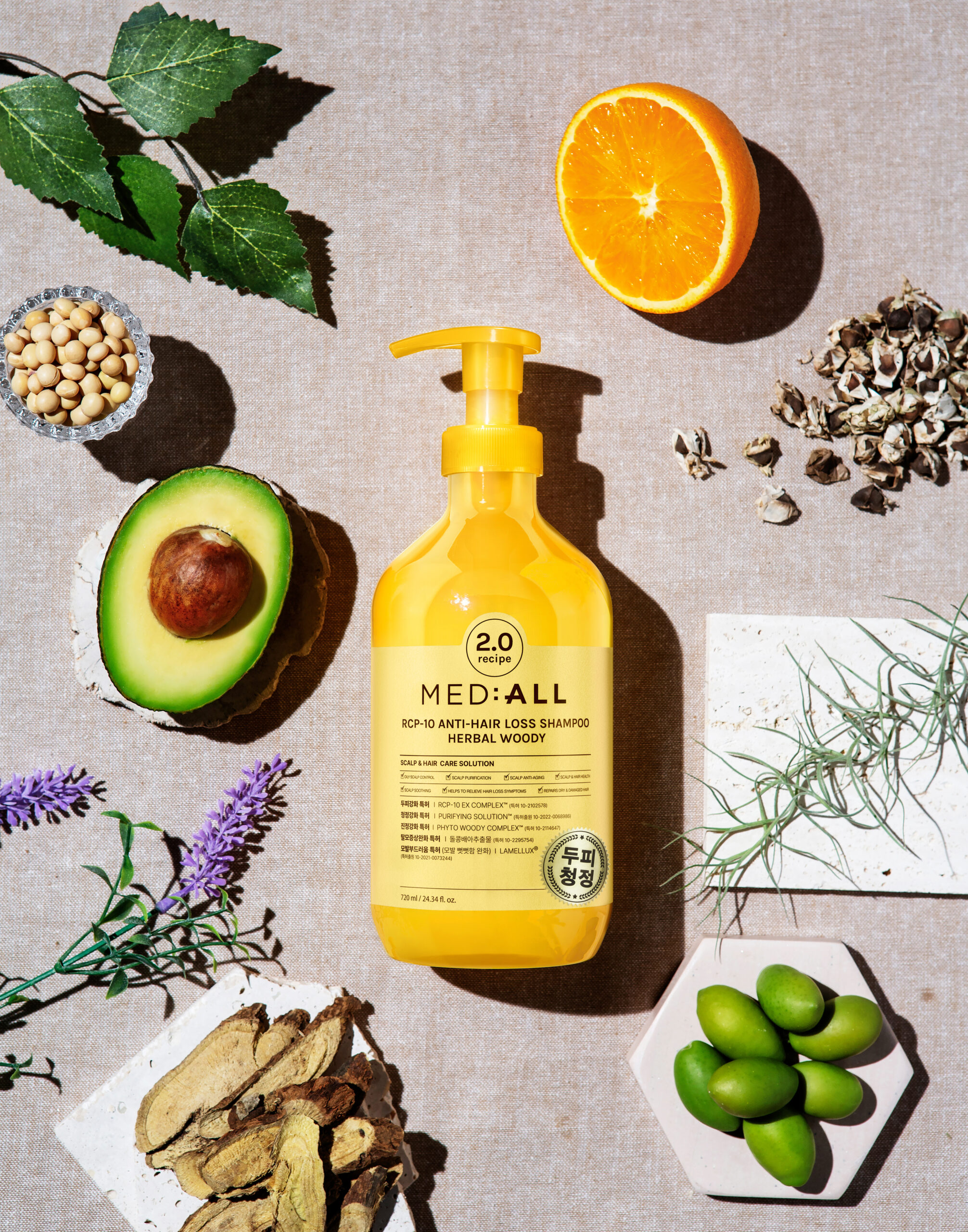 MED:ALL RCP-10 ANTI HAIR LOSS SHAMPOO HERBAL WOODY - MED:ALL